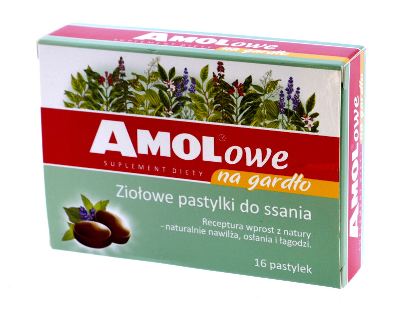 Amolowe Throat Herbal 16 lozenges| Kosmetyki z Polski w USA – Pewex ...