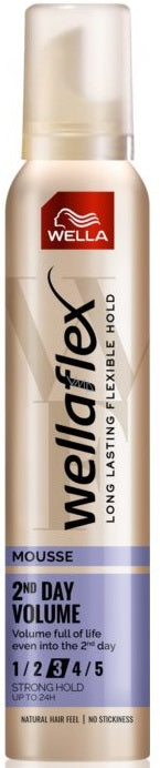 Wella Wellaflex Mousse 2nd Day Volume 3 Strong Hold 200ml – Pewex Pharmacy