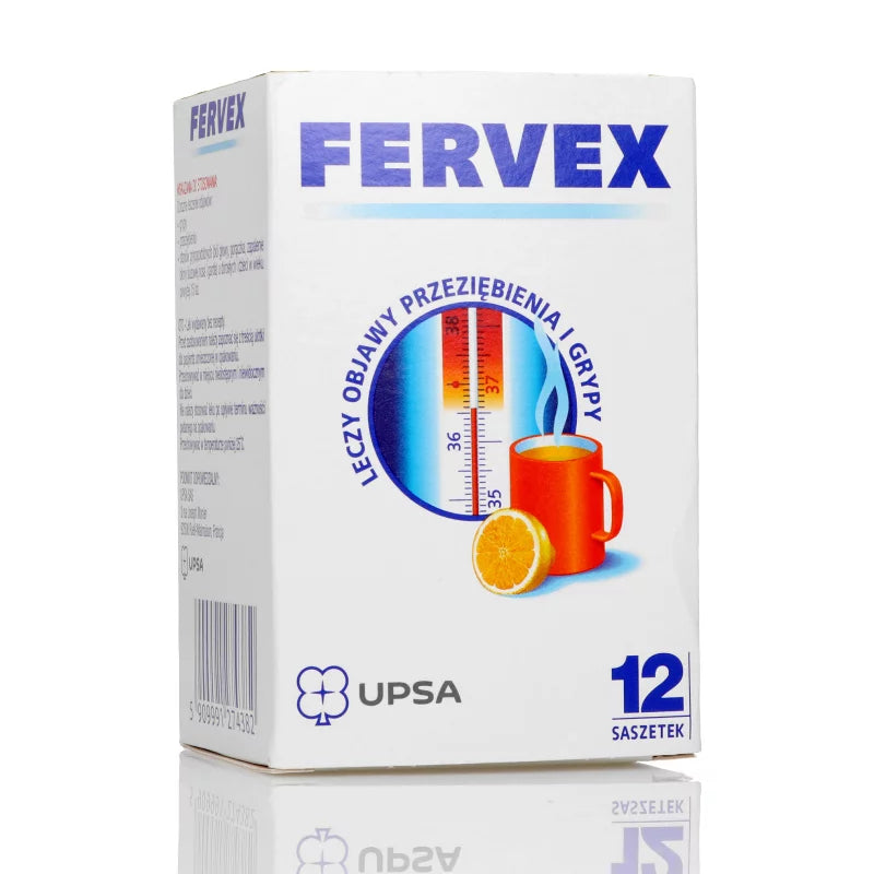 Fervex, granules for cold and flu symptoms, 12 sachets x 13 g – Pewex ...