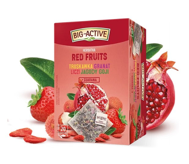 Big-Active Red Fruits strawberry, pomegranate, lychee and goji berries ...