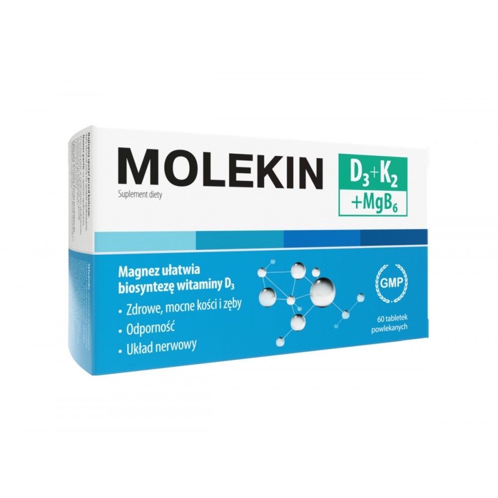 MOLEKIN D3 + K2 + MGB6 60 TABLETS – Pewex Pharmacy