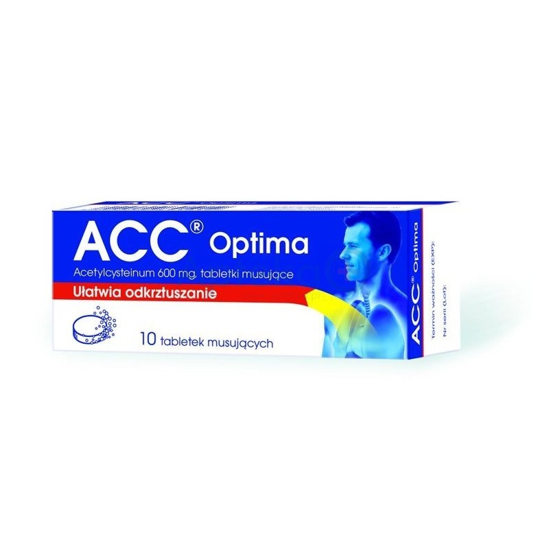 ACC Optima 600 mg Effervescent Tablets 10 tablets – Pewex Pharmacy